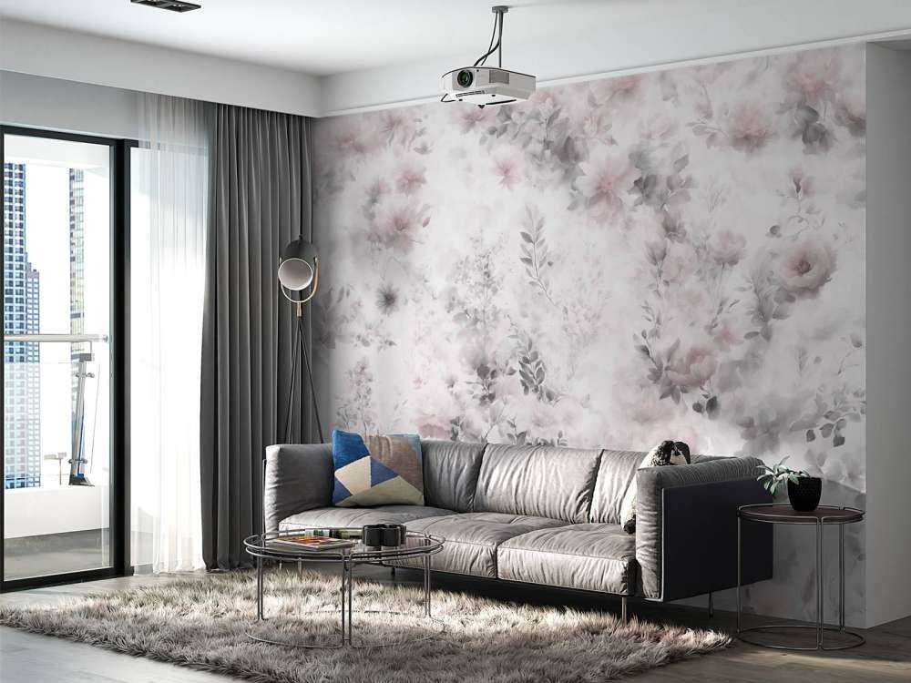 Fotobehang - Delicate Floral Mood 9 - Fotobehang